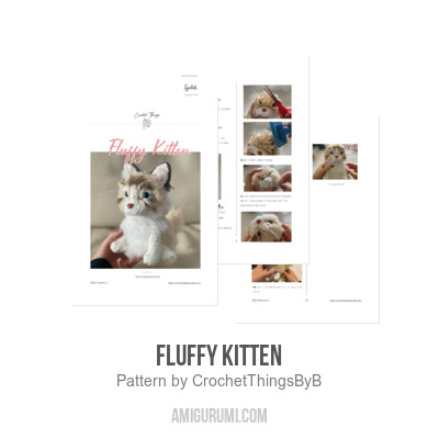 Fluffy Kitten amigurumi pattern - Amigurumi.com