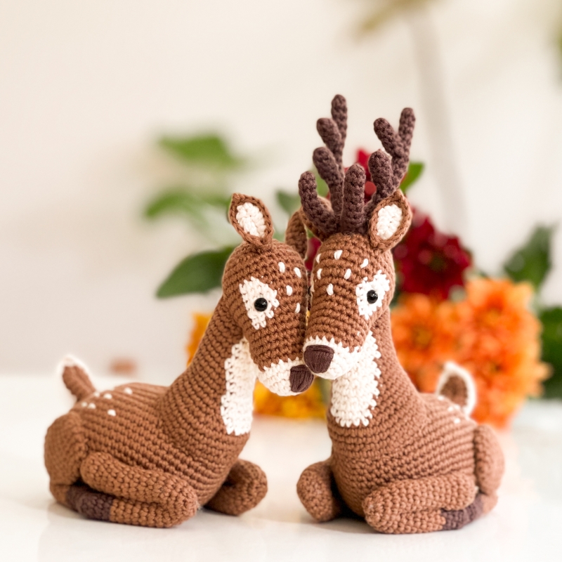Fallow Deer Family amigurumi pattern - Amigurumi.com