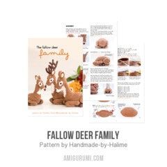 Fallow Deer Family amigurumi pattern - Amigurumi.com
