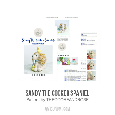 Sandy The Cocker Spaniel amigurumi pattern - Amigurumi.com