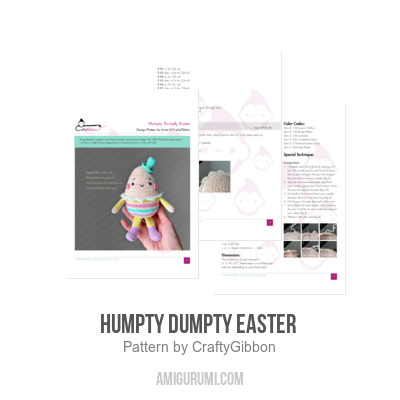 Humpty Dumpty Easter amigurumi pattern - Amigurumi.com