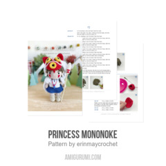 Princess Mononoke amigurumi pattern - Amigurumi.com