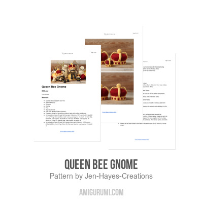 Queen Bee Gnome amigurumi pattern - Amigurumi.com