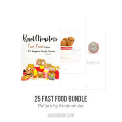 25 Fast Food Bundle amigurumi pattern - Amigurumi.com