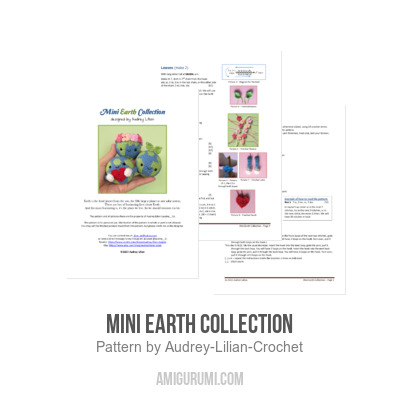 Mini Earth Collection amigurumi pattern - Amigurumi.com