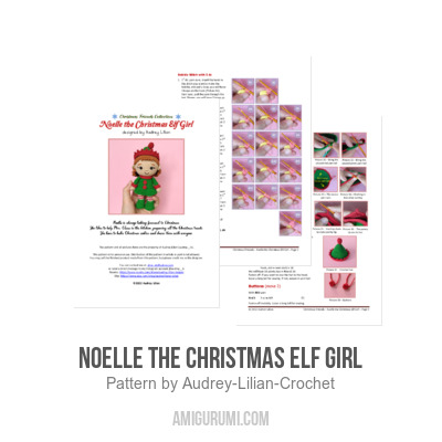 Noelle the Christmas Elf Girl amigurumi pattern - Amigurumi.com