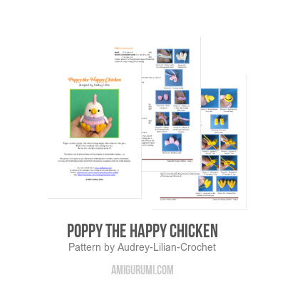 Poppy the Happy Chicken amigurumi pattern - Amigurumi.com