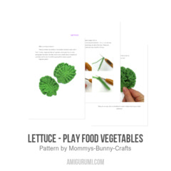 Lettuce - Play food vegetables amigurumi pattern - Amigurumi.com
