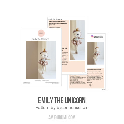 Emily the Unicorn amigurumi pattern - Amigurumi.com