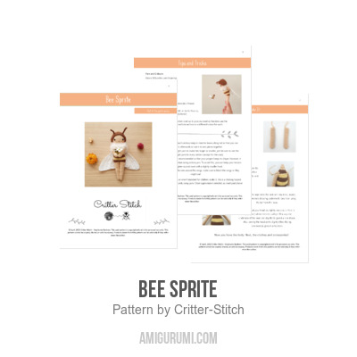 Bee Sprite amigurumi pattern - Amigurumi.com