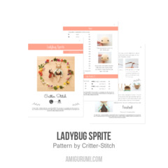 Ladybug Sprite amigurumi pattern - Amigurumi.com