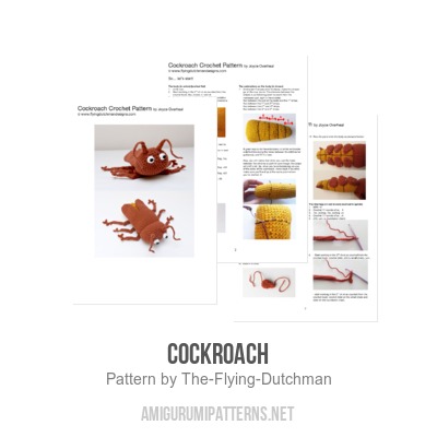 Cockroach amigurumi pattern - Amigurumi.com