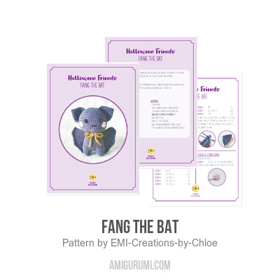 Fang the Bat amigurumi pattern - Amigurumi.com