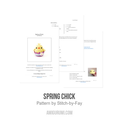 Spring Chick amigurumi pattern - Amigurumi.com