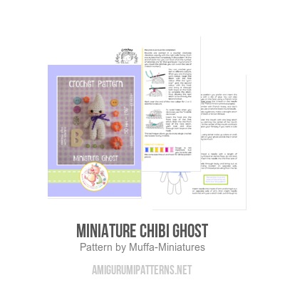 Miniature Chibi Ghost amigurumi pattern - Amigurumi.com