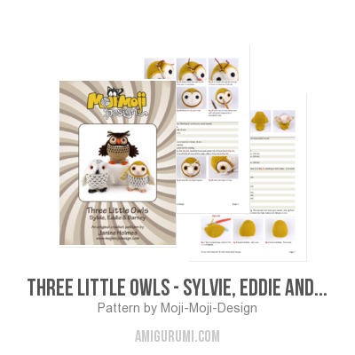 Three Little Owls - Sylvie, Eddie and Barney amigurumi pattern ...