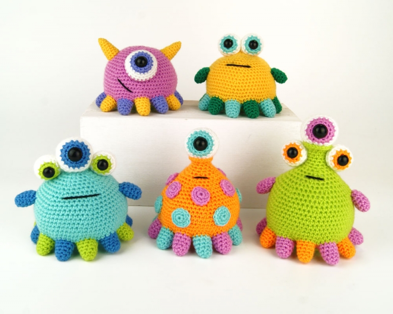 Tippy Toe Monsters amigurumi pattern - Amigurumi.com