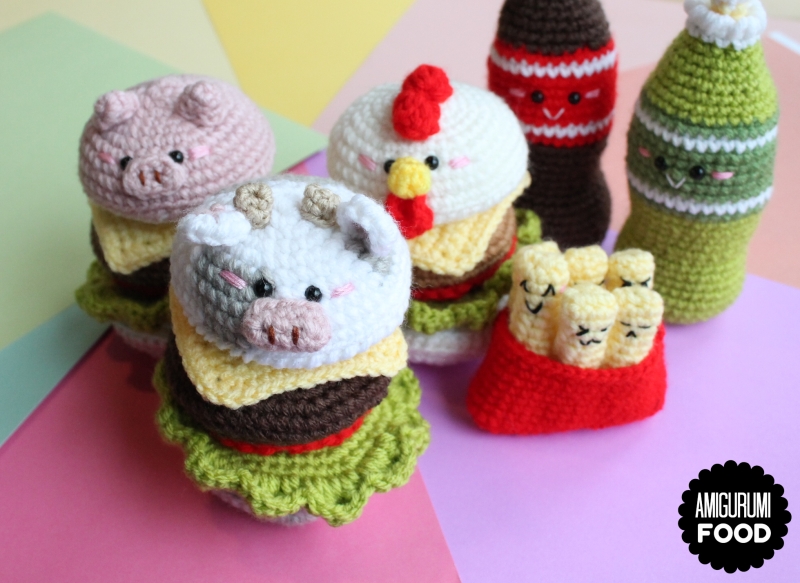 Fast Food Party amigurumi pattern - Amigurumi.com