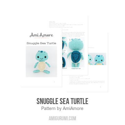 Snuggle Sea Turtle amigurumi pattern - Amigurumi.com
