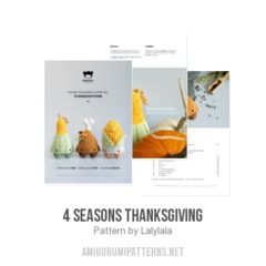 4 seasons Thanksgiving amigurumi pattern - Amigurumi.com