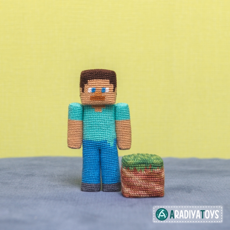 Steve ("Minecraft") amigurumi pattern - Amigurumipatterns.net