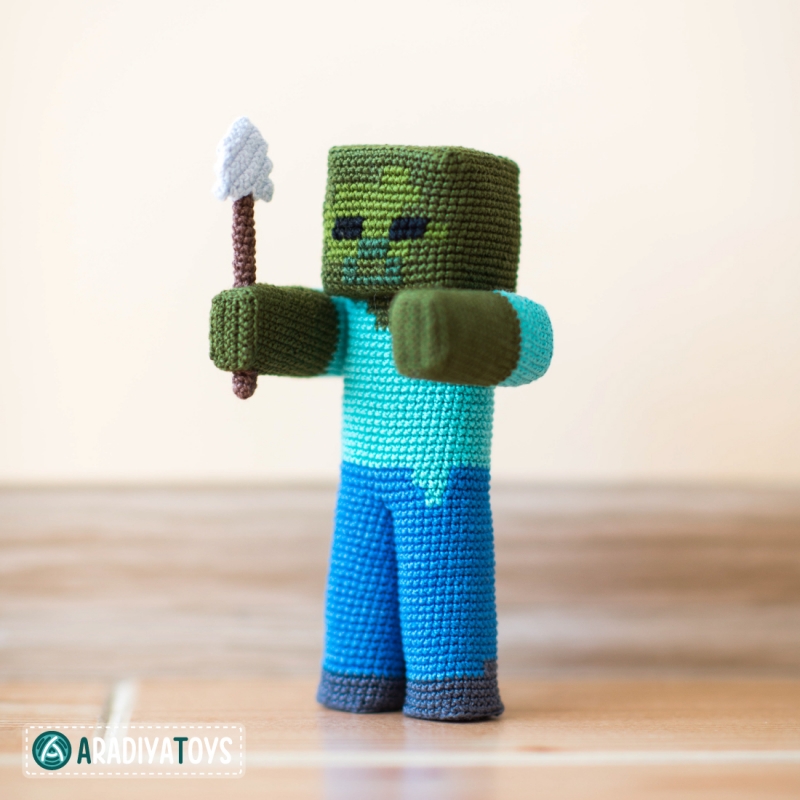 Zombie ("Minecraft") - Free amigurumi pattern