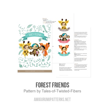 Forest Friends amigurumi pattern - Amigurumi.com