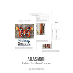 Atlas Moth amigurumi pattern - Amigurumi.com