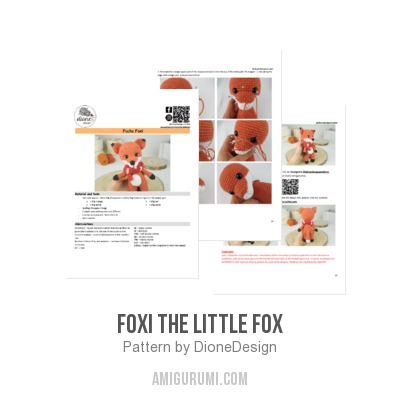 Foxi the Little Fox amigurumi pattern - Amigurumi.com