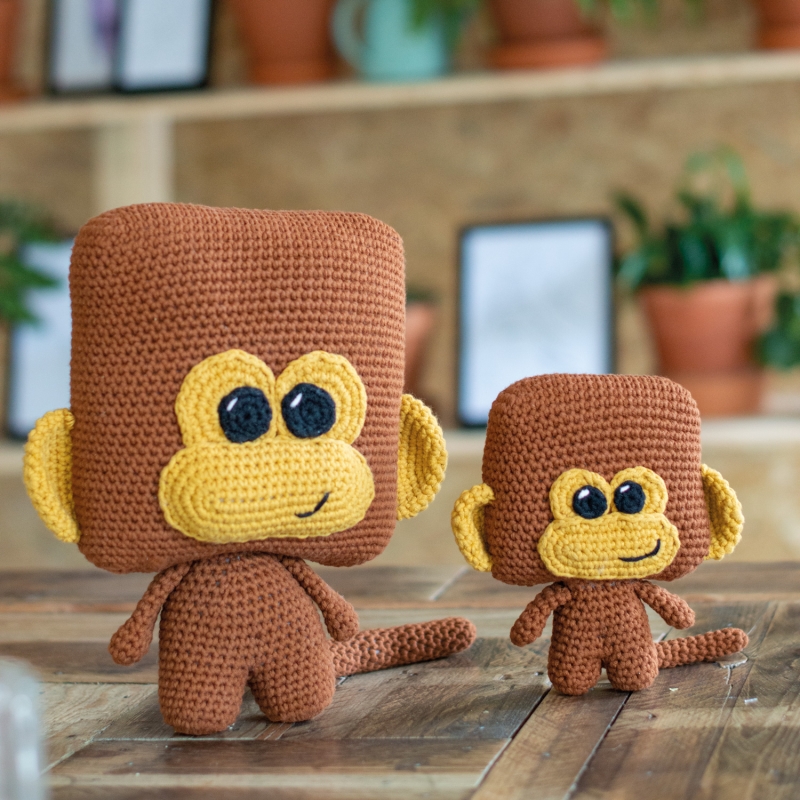 Too Hip To Be Square Monkeys amigurumi pattern - Amigurumi.com