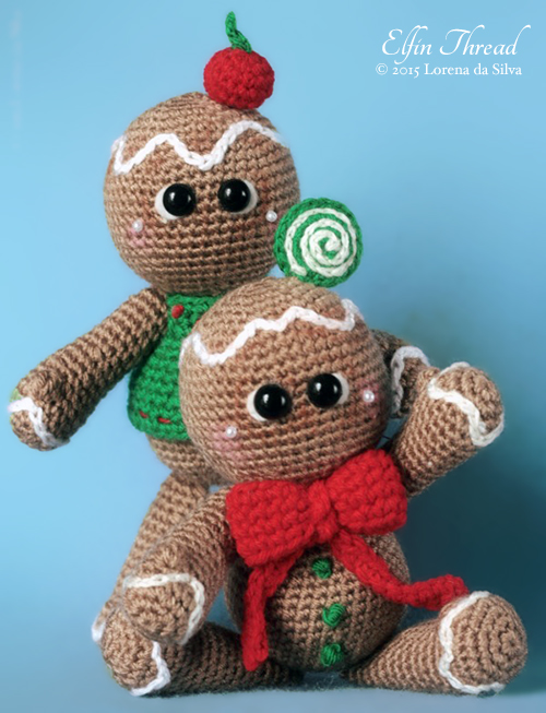 Ginger Rogers and Bread Astaire, the Gingerbread Cookies amigurumi ...