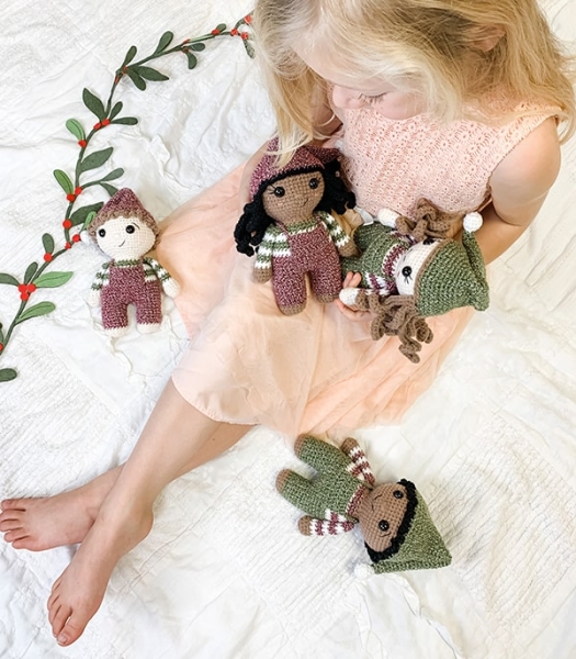 Easy mini elves - Free amigurumi pattern