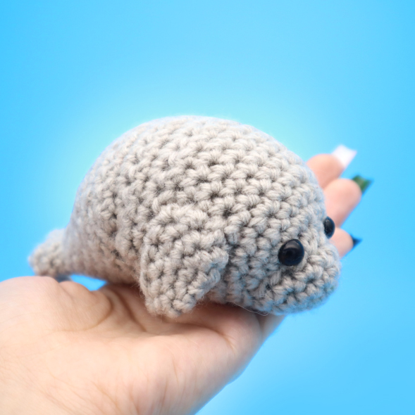 Worlds cutest manatee - Free amigurumi pattern
