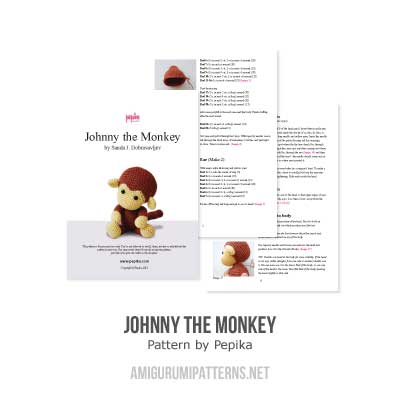 Johnny the Monkey amigurumi pattern - Amigurumi.com