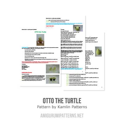 Otto the Turtle amigurumi pattern - Amigurumi.com