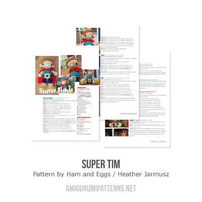 Super Tim amigurumi pattern - Amigurumi.com