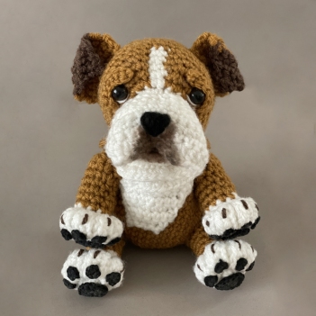 English Bulldog Pup amigurumi pattern - Amigurumi.com