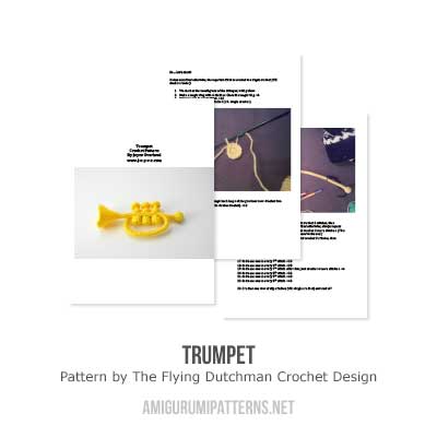 Trumpet amigurumi pattern - Amigurumi.com