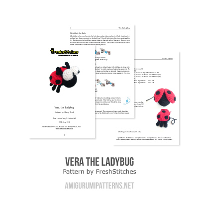 Vera the Ladybug amigurumi pattern - Amigurumi.com